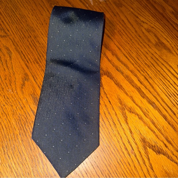 Hermes | Accessories | Hermes Black Tie With Subtle Pattern | Poshmark
